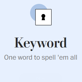 Keyword Game - Play Keyword Game On Foodle